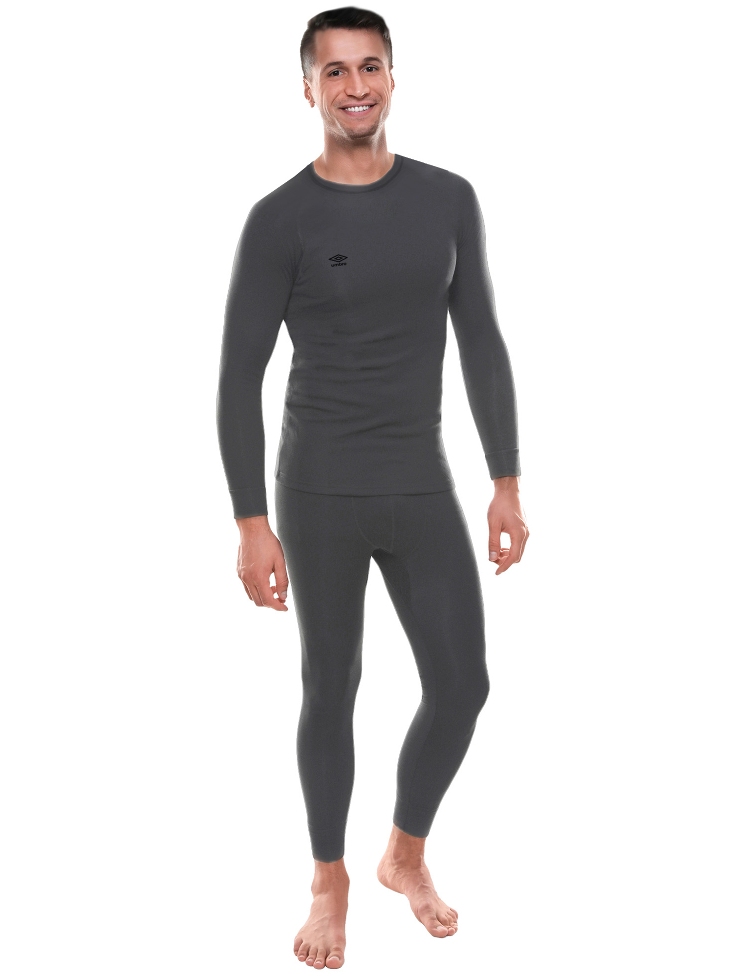 Umbro Men’s Base Layers Set Compression Pants & Shirt Thermal Wear for ...