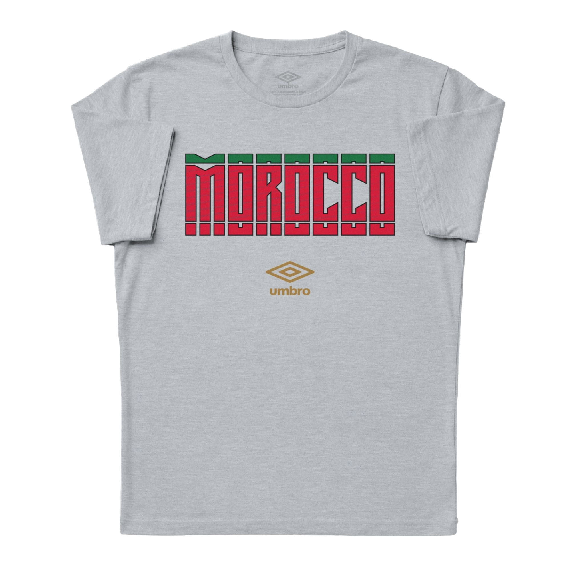 Umbro Men's Morocco Stacked Soccer T Shirt (Grey Heather, S-XXXL ...
