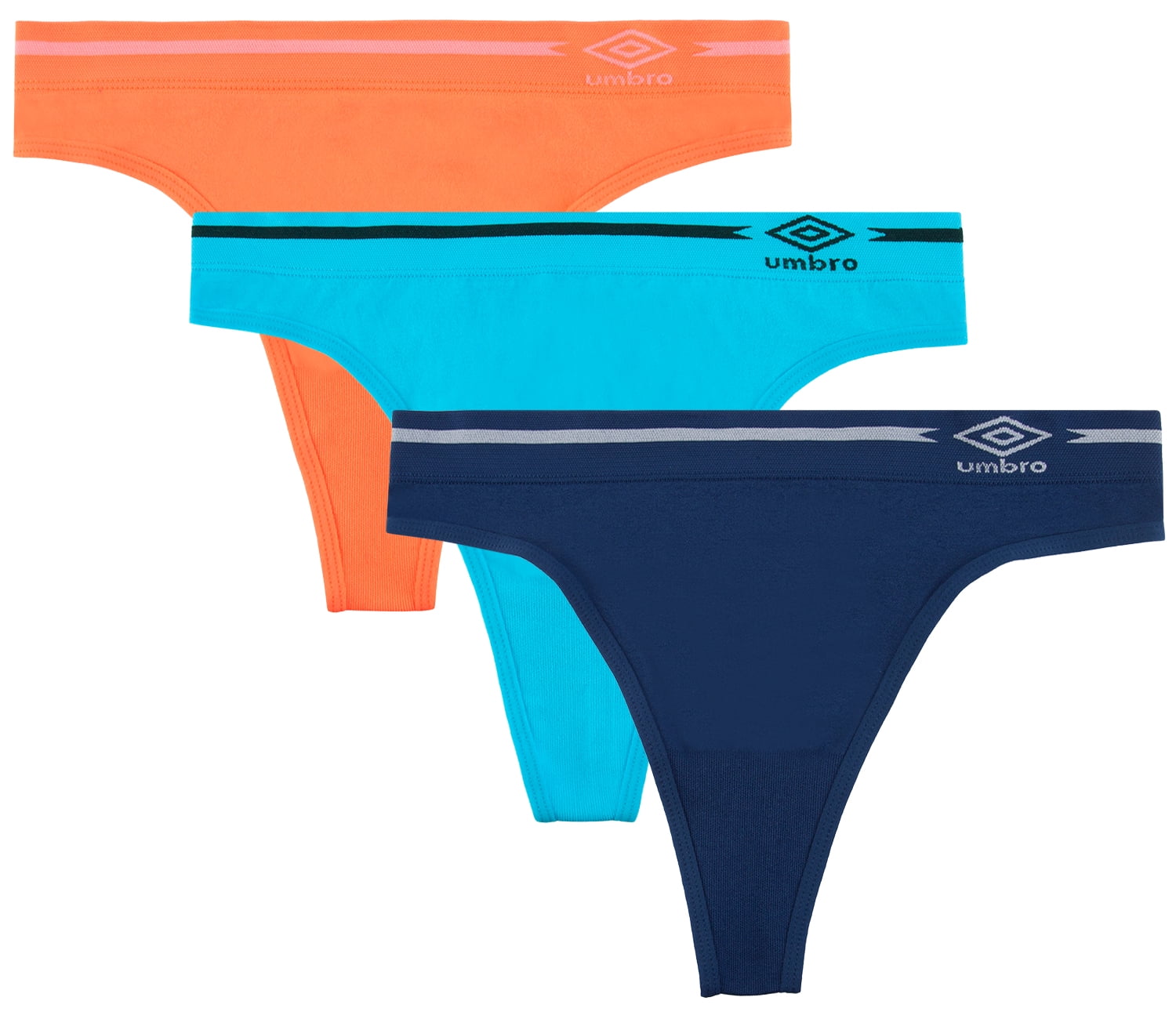 Umbro Women's Seamless Thong Panties 3 Pack - Walmart.com
