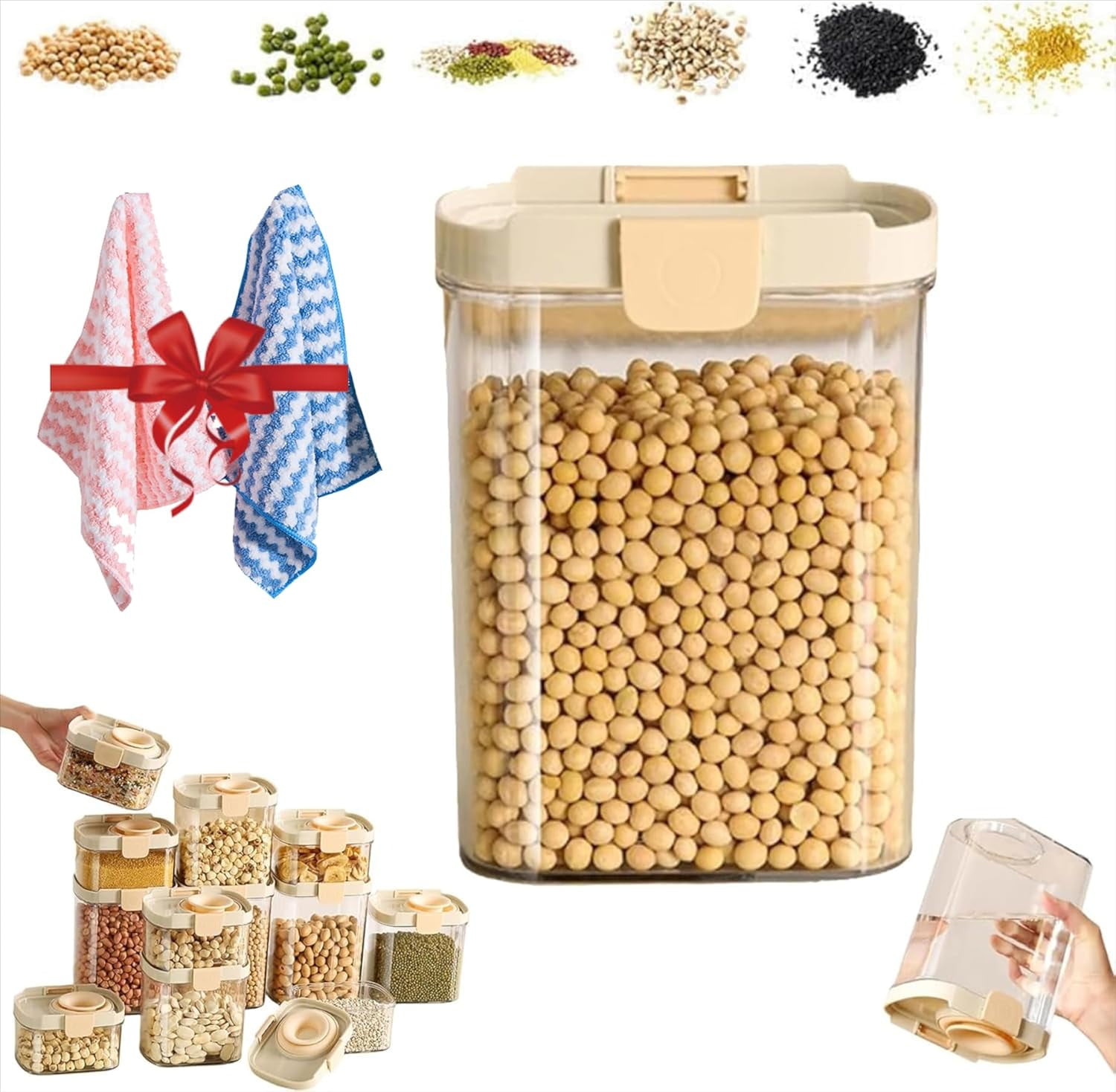 Umckit Push Type Sealed Storage Jar, Umckit Push Type Sealed Storage ...