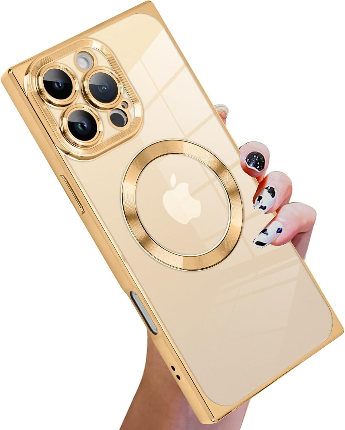 UmeFone Case Designed For Iphone 16 Pro Max Case Magnetic Clear With Camera Lens Protector ...