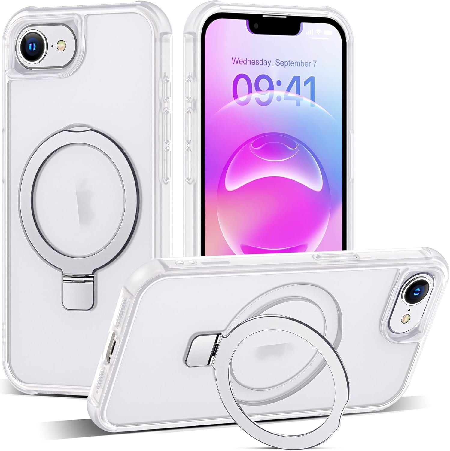 UmeFone Compatible With Iphone 16E Case With Invisible Magnetic O-Ring ...