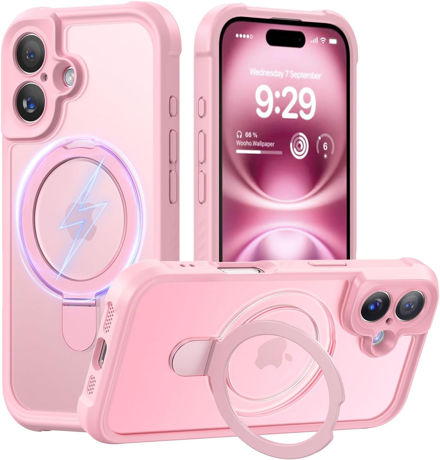 UmeFone Design For Iphone 16 Case With Magnetic Invisible Stand [Full ...