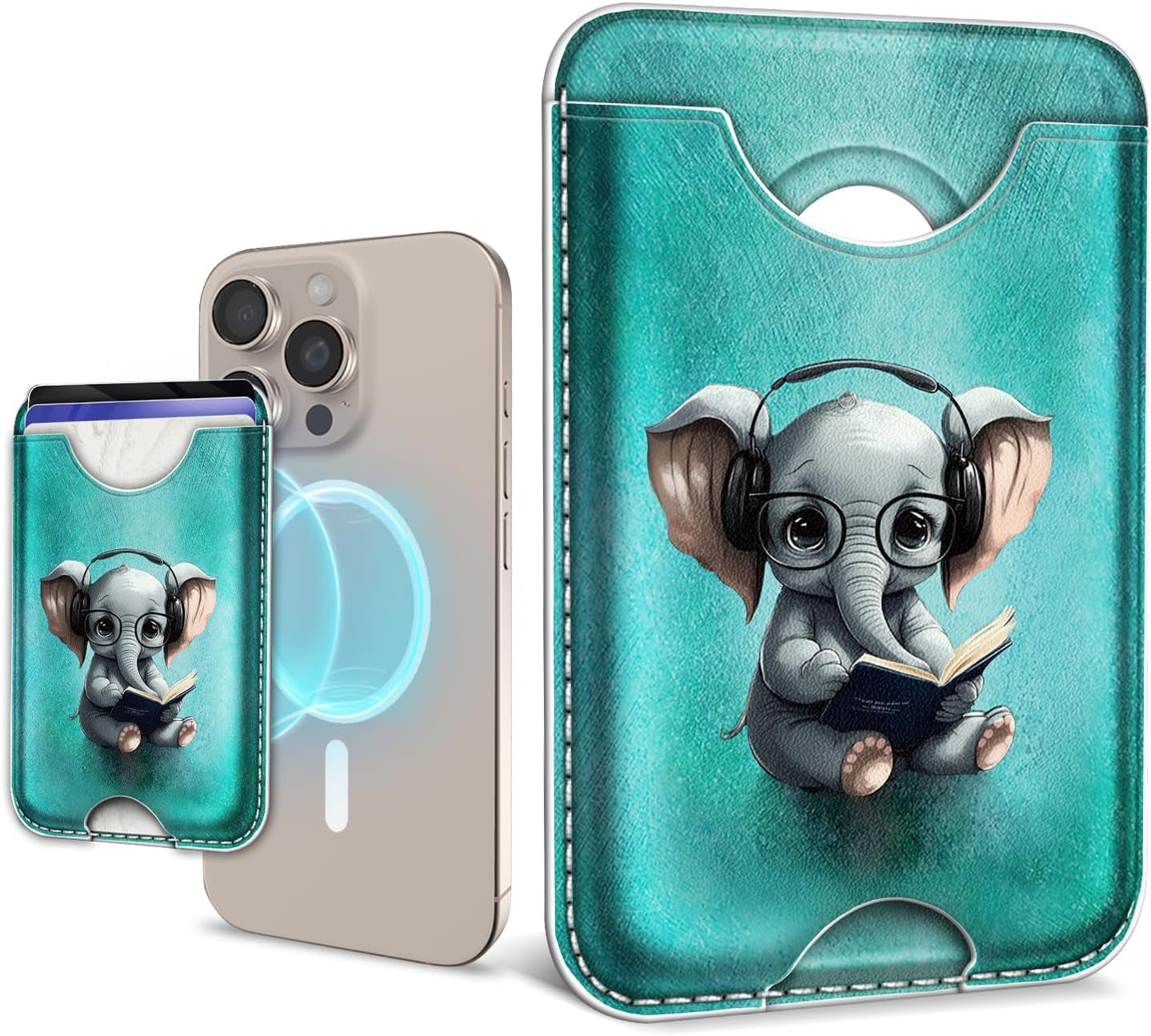 UmeFone For Magsafe Magnetic Phone Wallet, Elephant Magnetic Credit ...