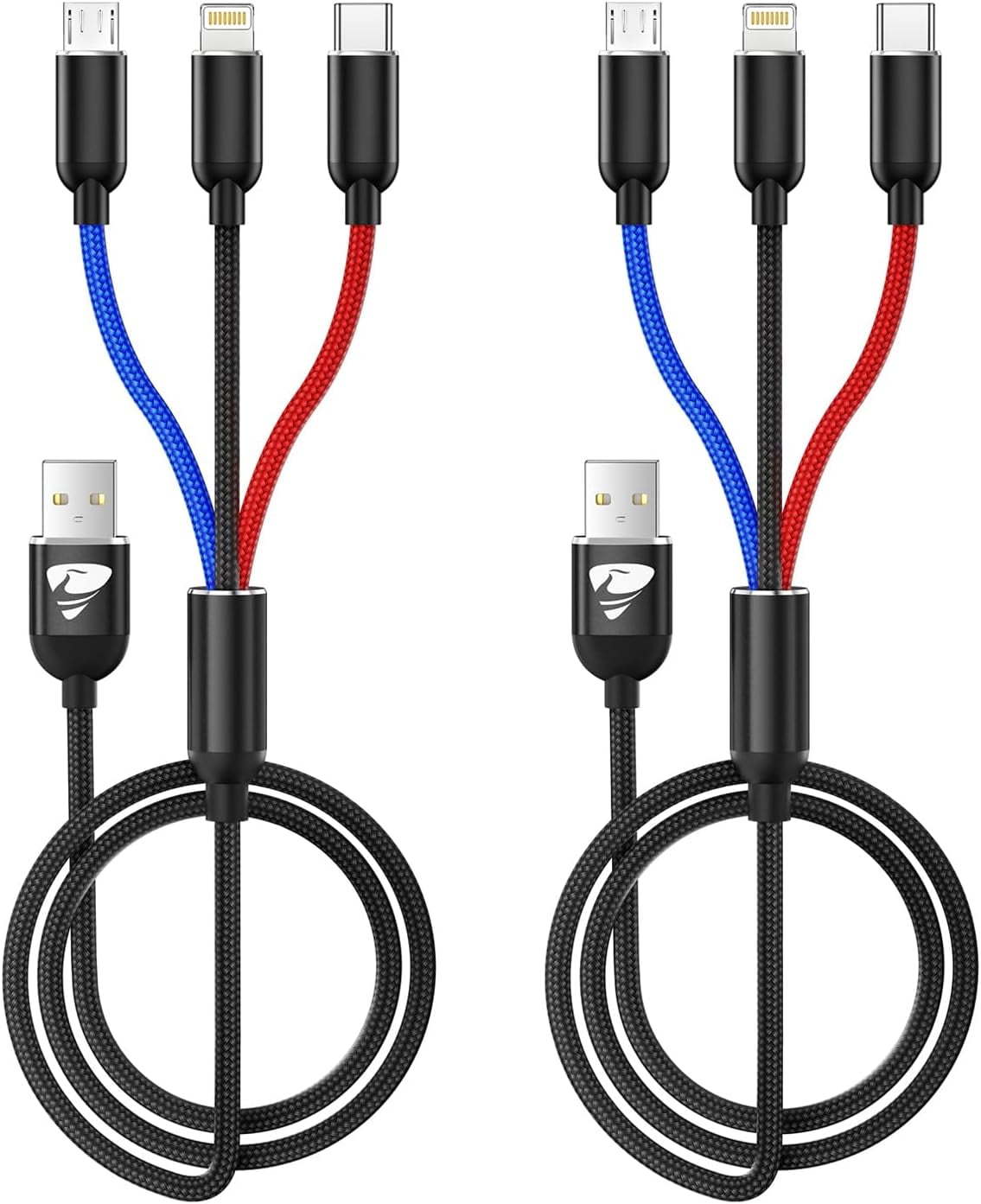 UmeFone Multi Charging Cable, Nylon Braided 3 In 1 Charging Cord Multi ...