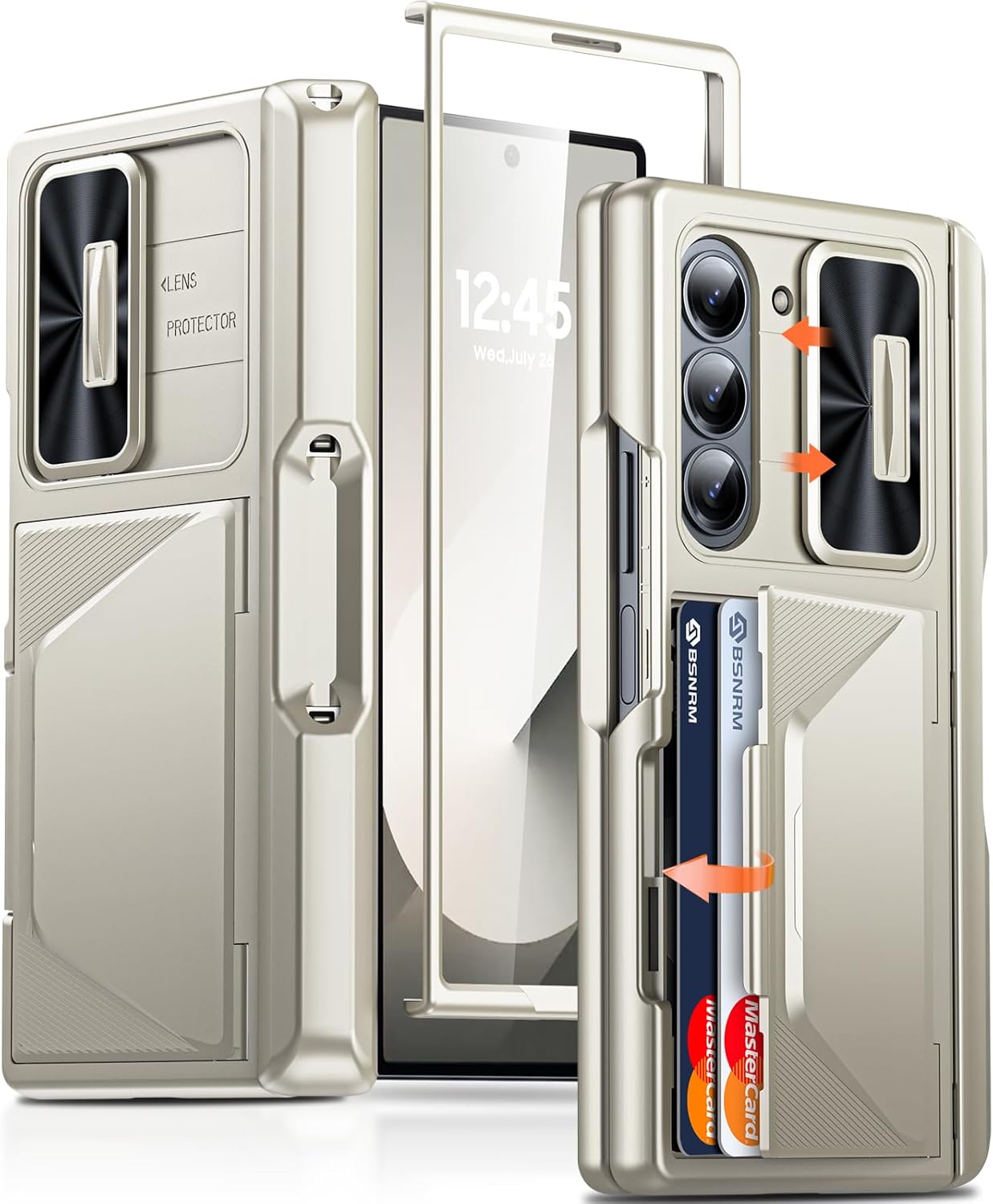 UmeFone For Samsung Galaxy Z Fold 6 Case With Card Holder Rfid Blocking ...