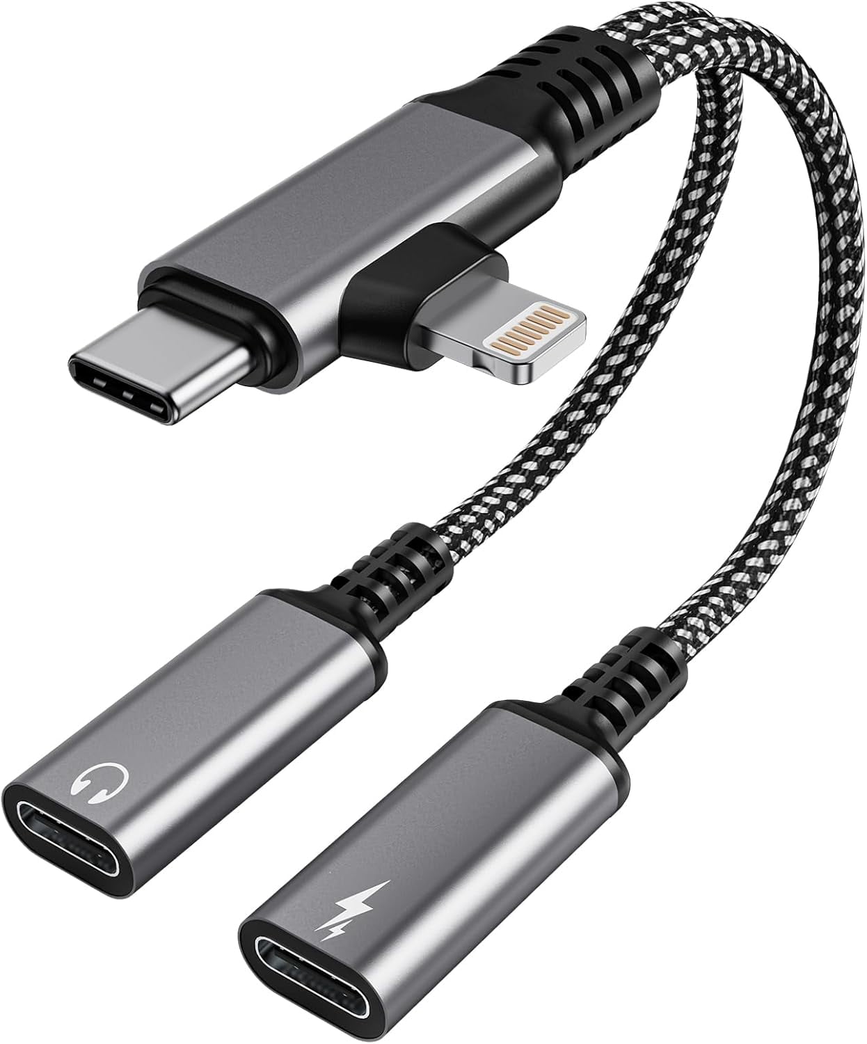 UmeFone Usbc Splitter 1 In 2 Out Usb C Headphone And Charger Adapter ...