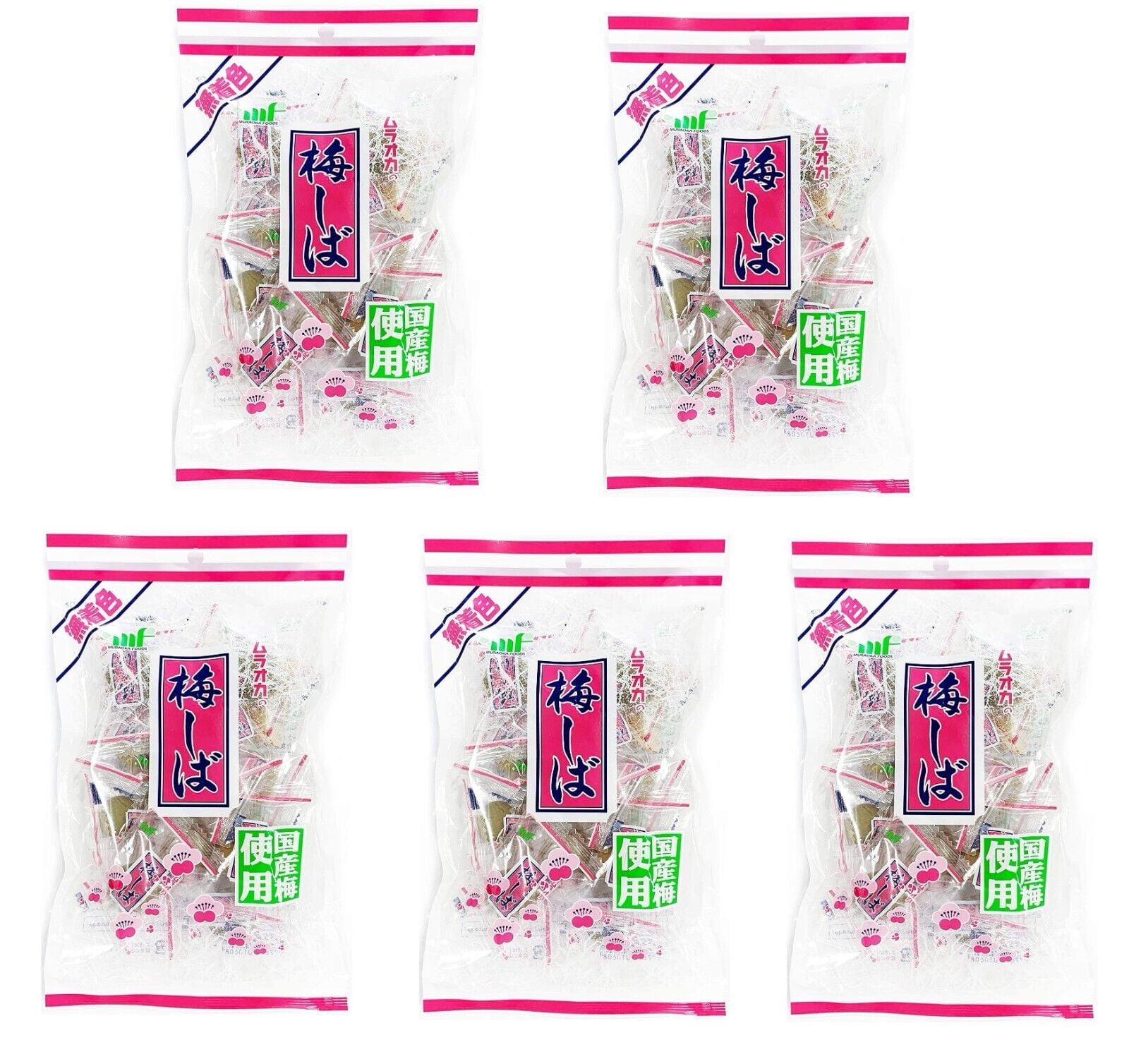 Umeshiba Crunchy Pickled Plum Umeboshi snack 110g x 5 bags Individual wrapping - Walmart.com