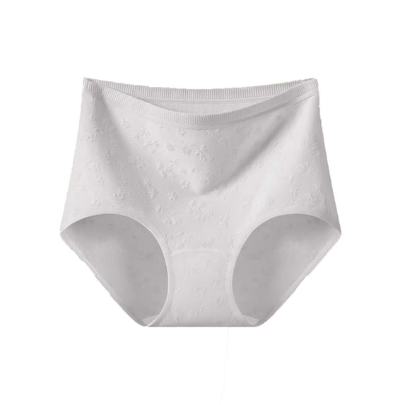 Umfun Women's High Rise Floral Jacquard Briefs - Full Coverage Panties ...