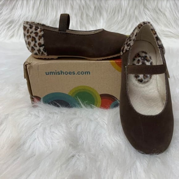 Umi Leola Girls' Ballet Flat, Brown Multi, 6.5M - Walmart.com