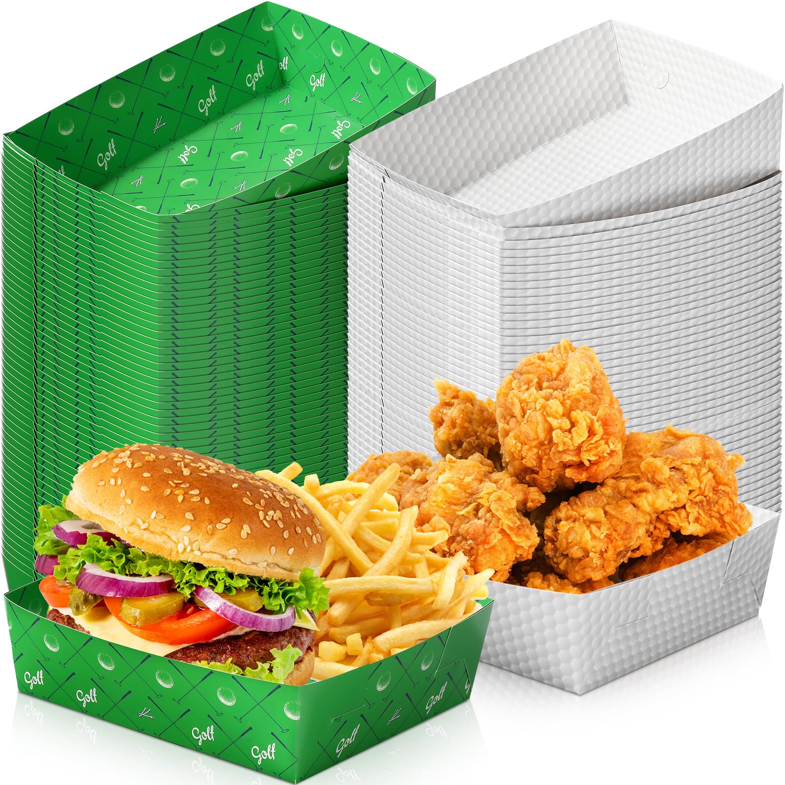 Umigy 100 Pack Golf Party Favors 5 lb Golf Paper Trays Large Golf ...