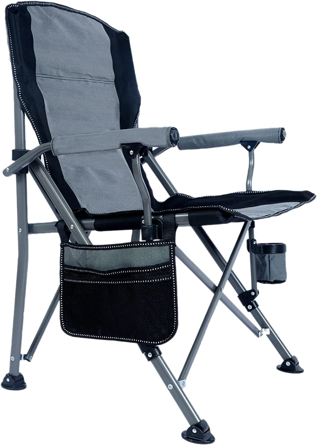 Umineux Portable Folding Quad Camping Chairs with Storage Bag, Gray ...