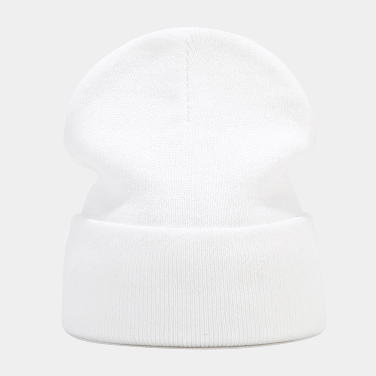 Umitay Knitted Cap Solid Colour Autumn And Winter Light Plate Stacked ...