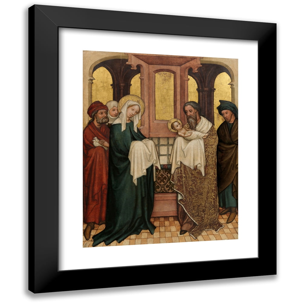 Umkreis des Meisters des Andreasaltars 15x18 Black Modern Framed Museum Art Print Titled ...