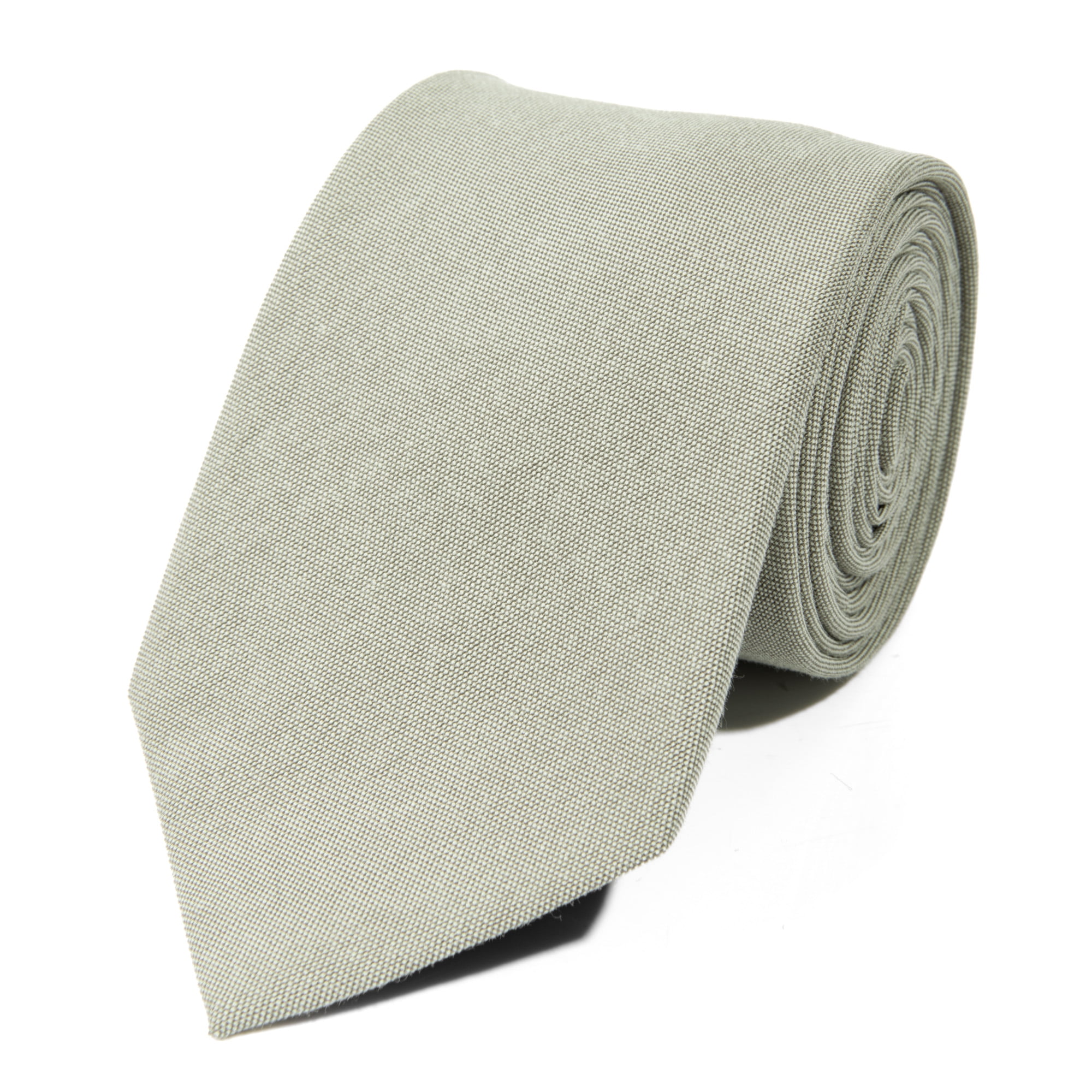 Umo Lorenzo 100% Cotton Slim Tie – 57” Long, 2.5” Wide | Classic Solid ...