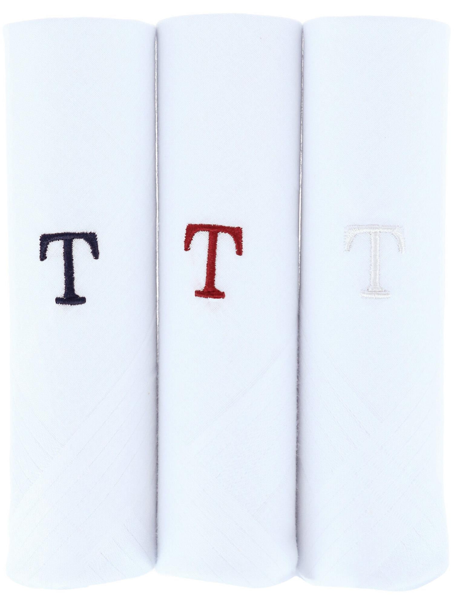 Umo Lorenzo Cotton Boxed Initial Alphabet Handkerchiefs (Pack of 3 ...