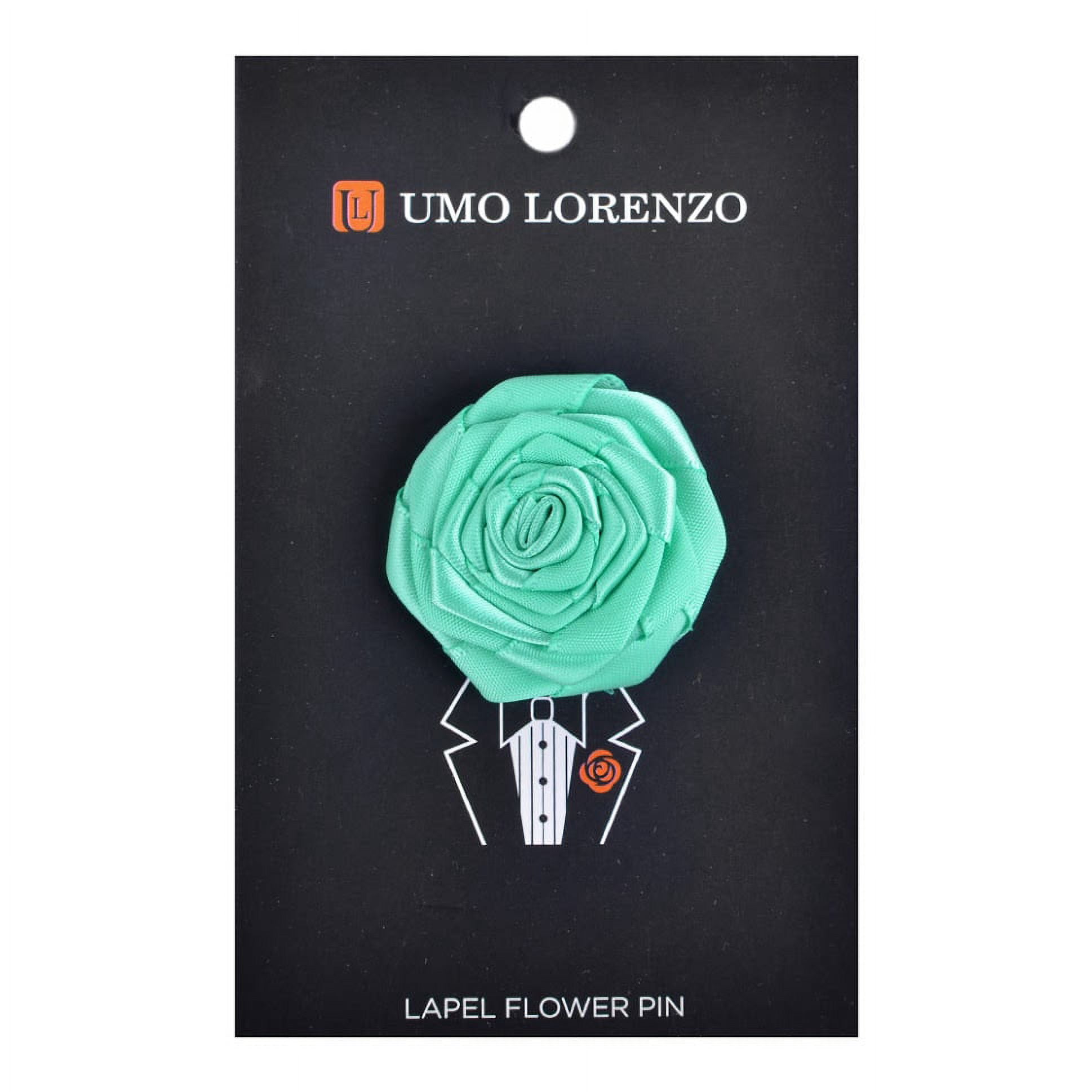 Umo Lorenzo Men's Lapel Pins Flower Pin Suit Accessories Rose ...