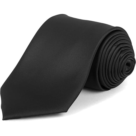 Umo Lorenzo Ties for Men Classic Necktie Solid Color Smooth Satin ...