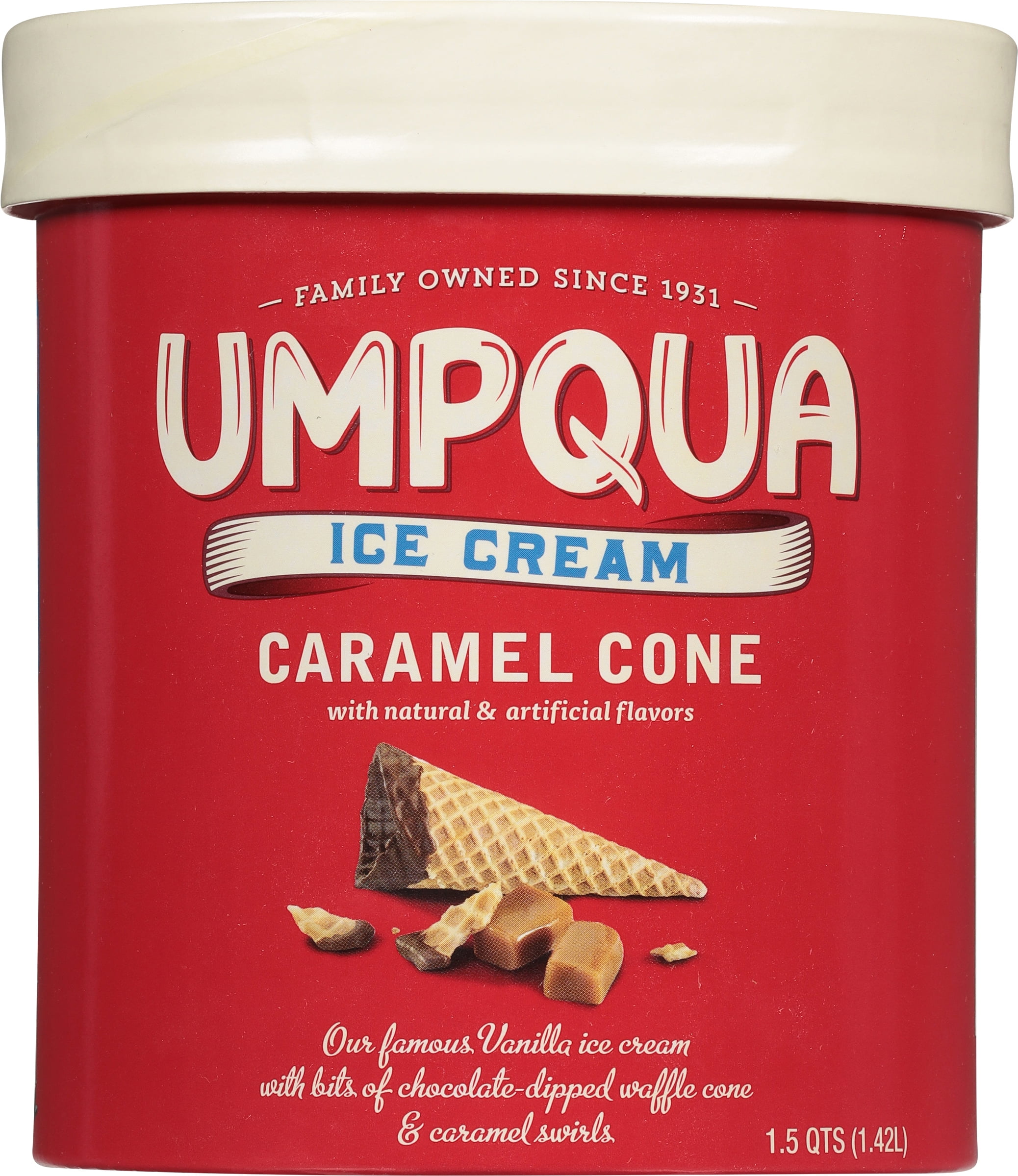 Umpqua Caramel Cone Ice Cream 15 Qt