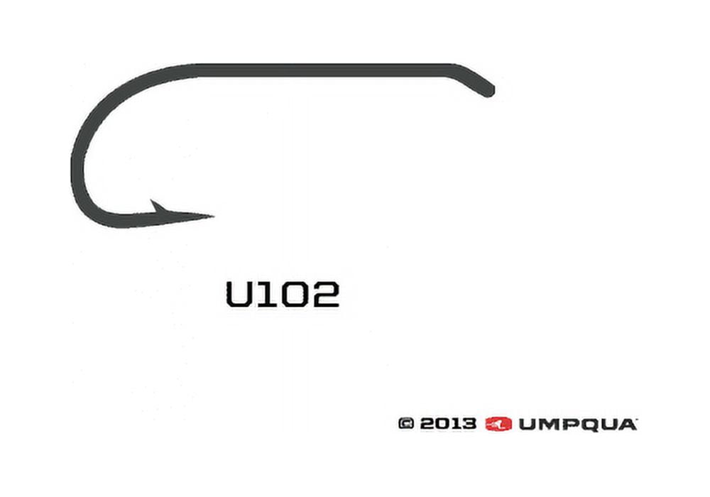 Umpqua U-Series U102 Nymph Tying Hooks 50-pack - Size 6 - Fly Fishing - Walmart.com