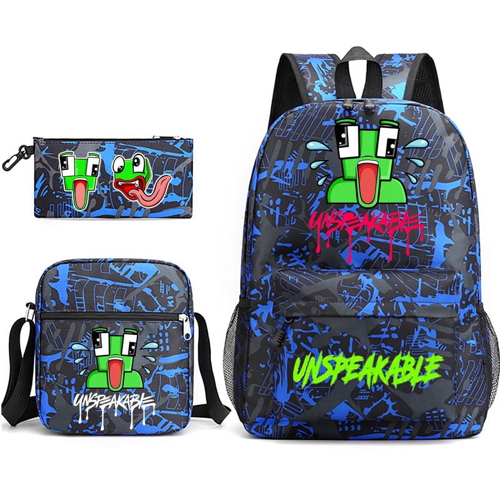Un-speaka-ble Anime Backpacks Sets, Cartoon Laptop Backpack with Lunch ...