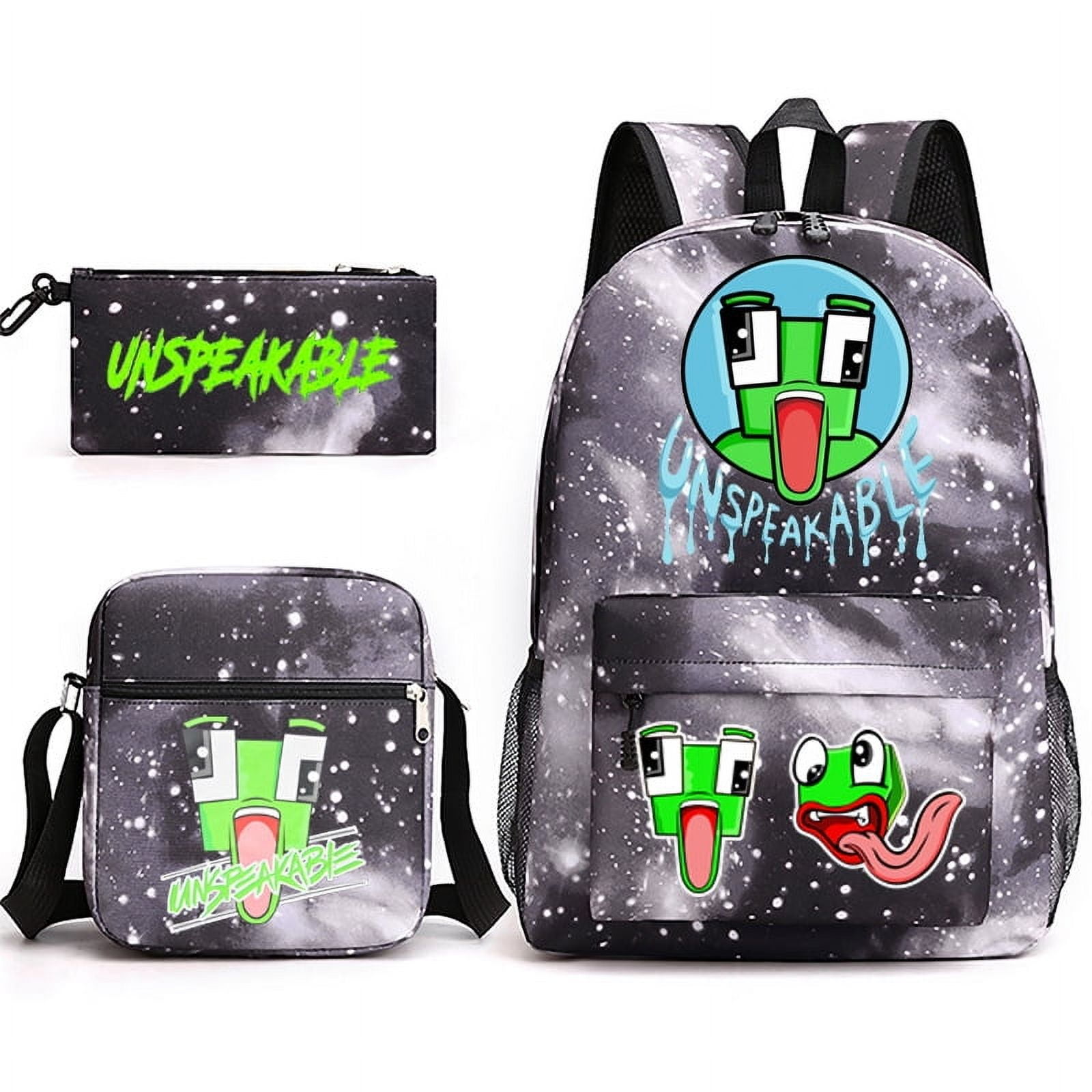 Un-speakable Anime Backpacks Sets, Cartoon Laptop Backpack with Lunch ...