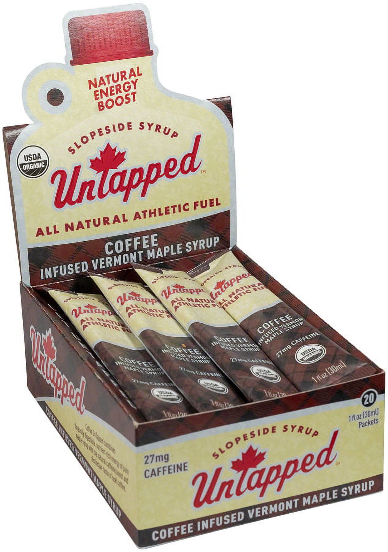 UnTapped Maple Syrup Energy Gel with Caffeine - Coffee Box of 20 ...