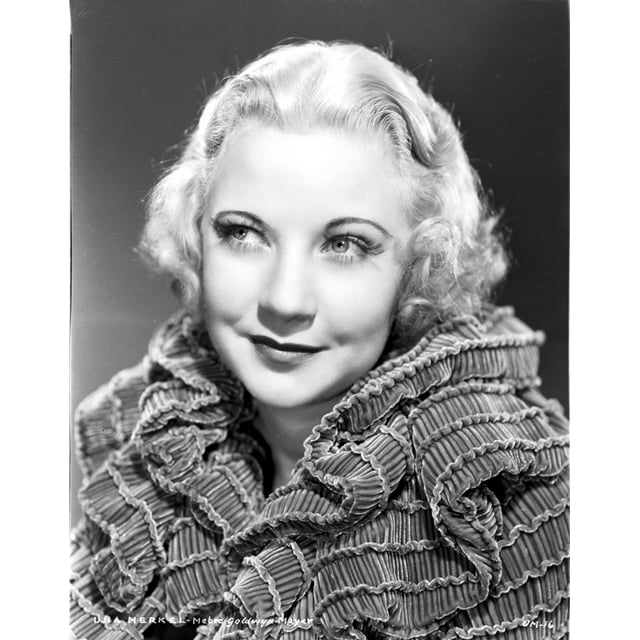 Una Merkel on a Ruffled Top and smiling Portrait Photo Print (24 x 30 ...