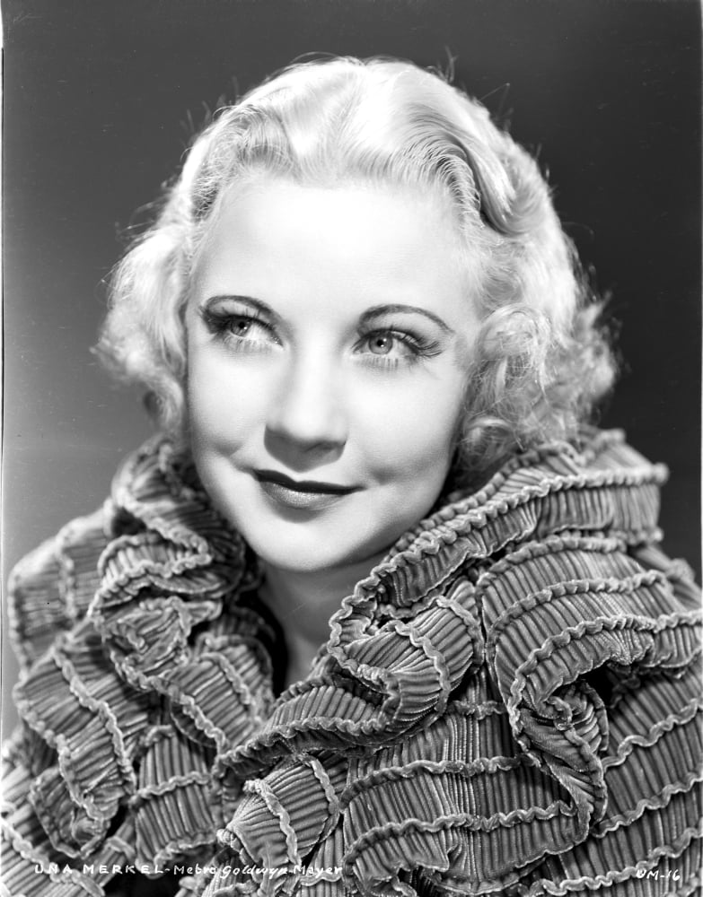 Una Merkel on a Ruffled Top and smiling Portrait Photo Print (8 x 10 ...