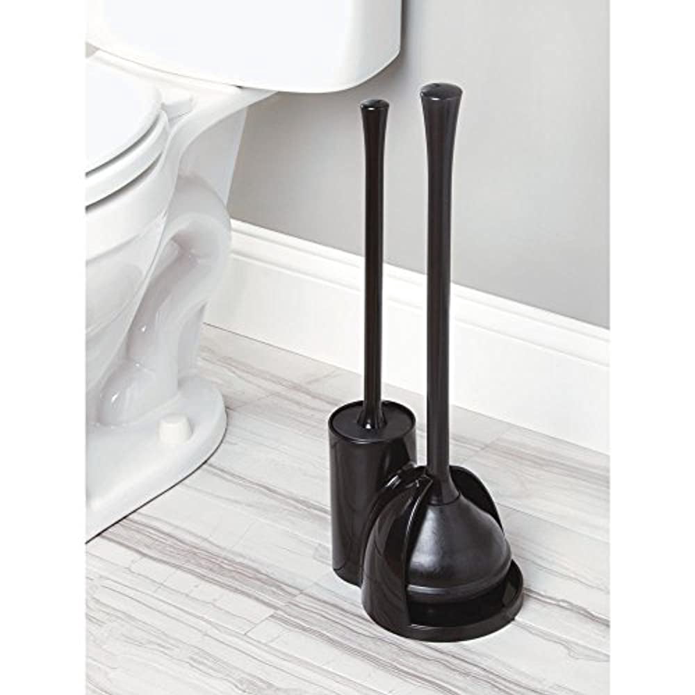 Una Plastic Toilet Bowl Brush and Plunger Combo Set for Bathroom ...