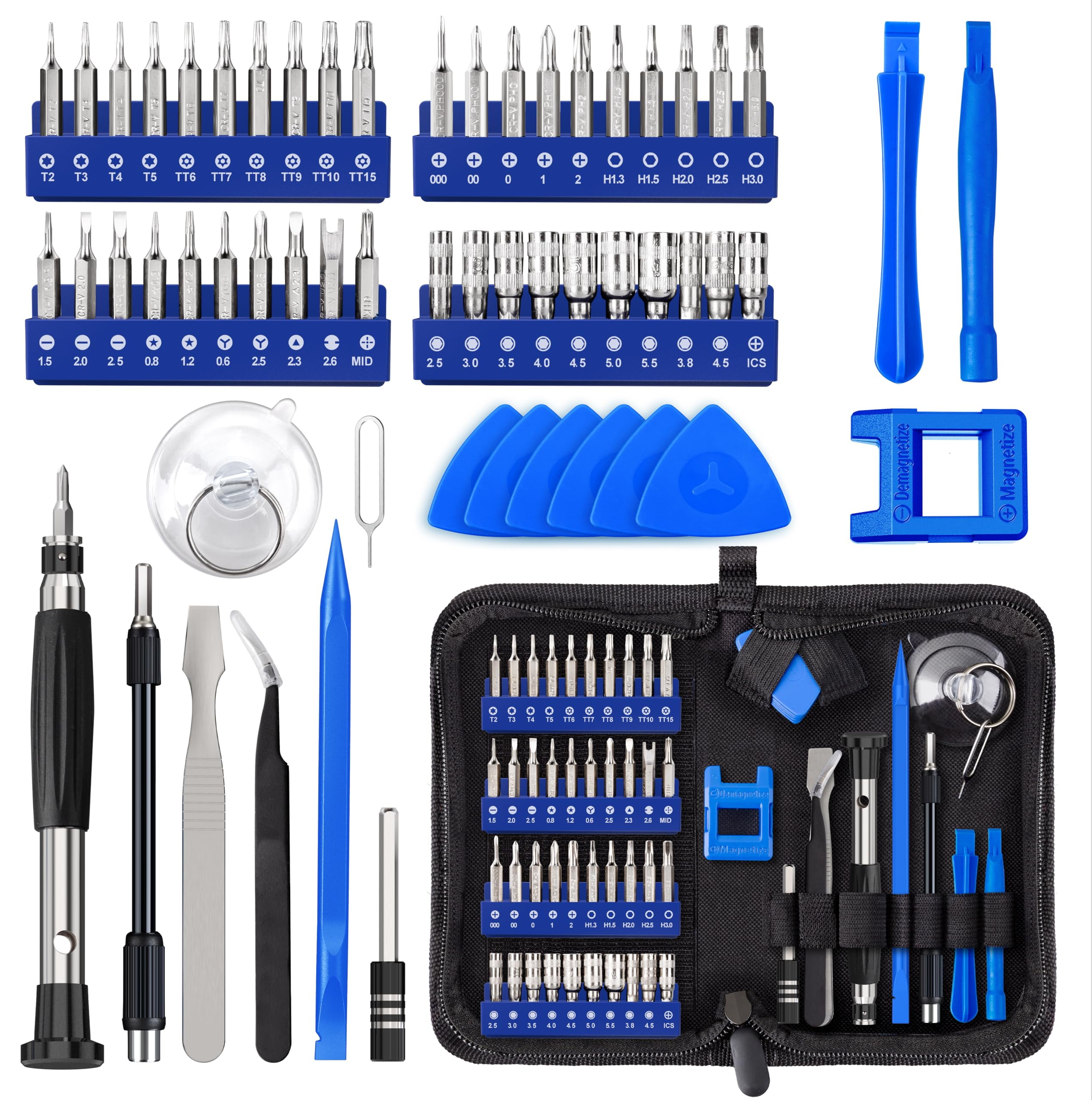 UnaMela Mini Precision Screwdriver Set: 56 in 1 Small Repair Tool Kit ...