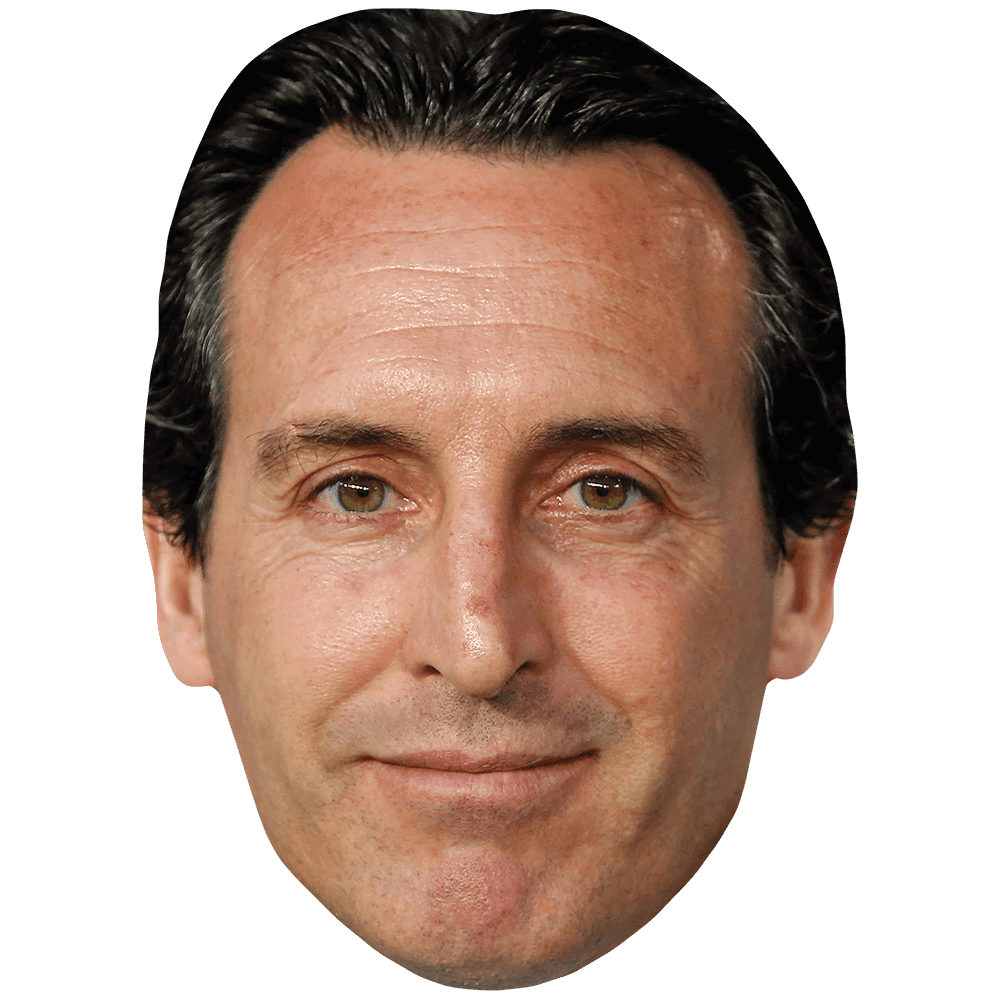 Unai Emery (Smile) Celebrity Mask, Flat Card Face, Fancy Dress Mask ...
