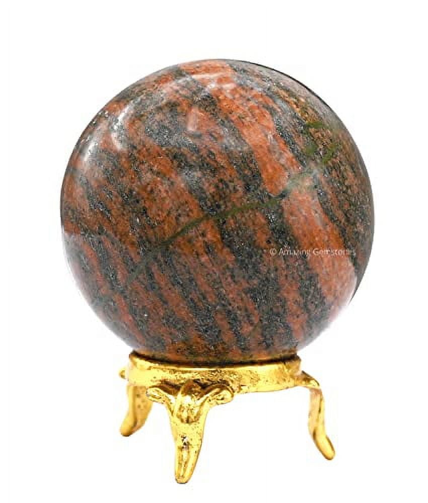 Unakite Crystal Ball Sphere 2" Inches - Walmart.com