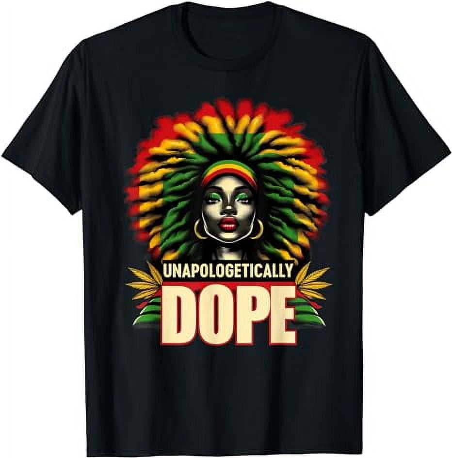Unapologetically Dope Black History Month African American T-Shirt ...