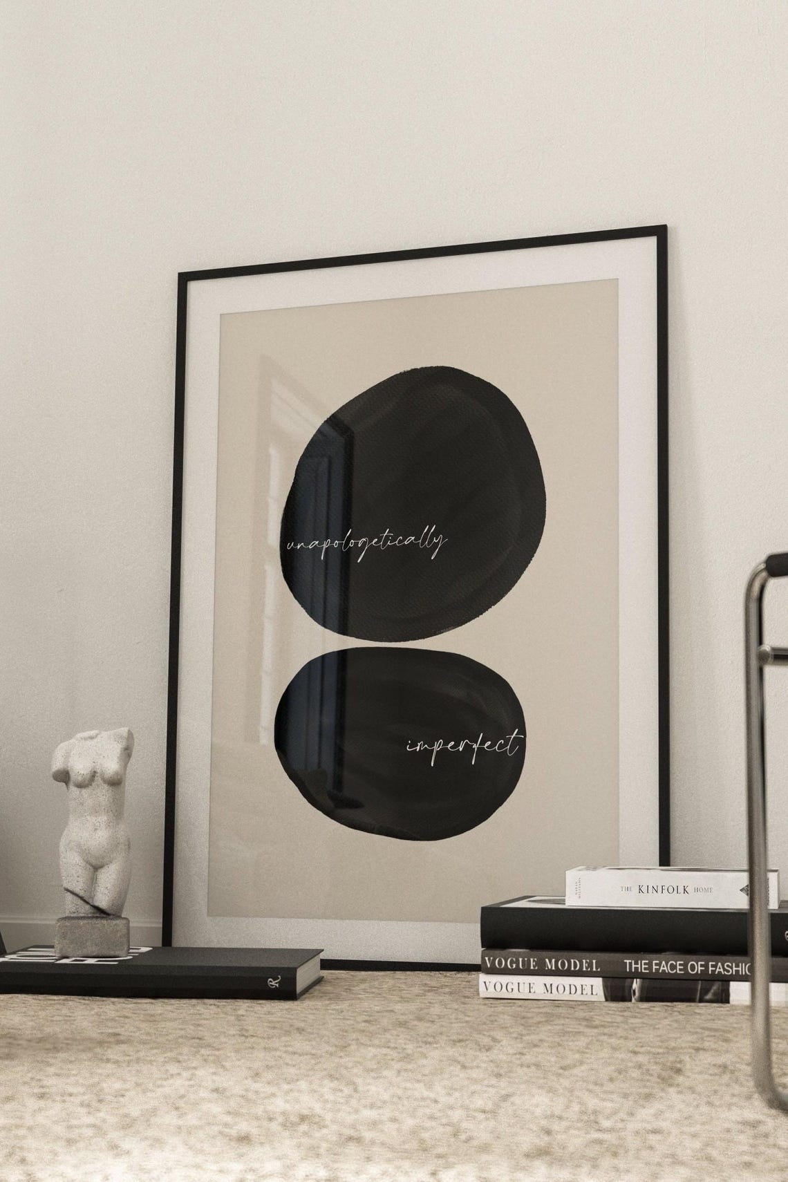 Unapologetically Imperfect Poster, Trendy Modern Office Decor, Feminist ...