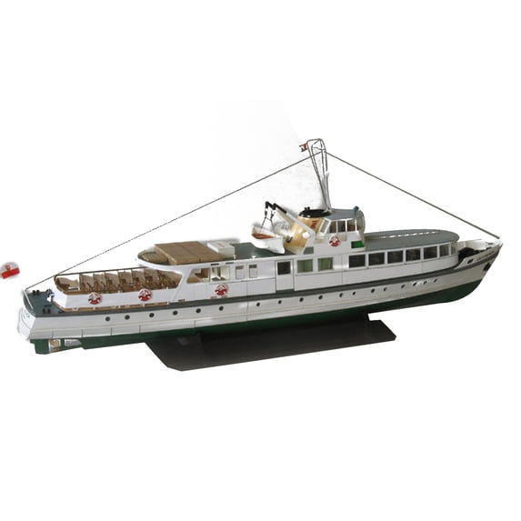 Unassembled DIY Coastal Ferry Ship Paper Model Kit Polish Baltic Fleet ...