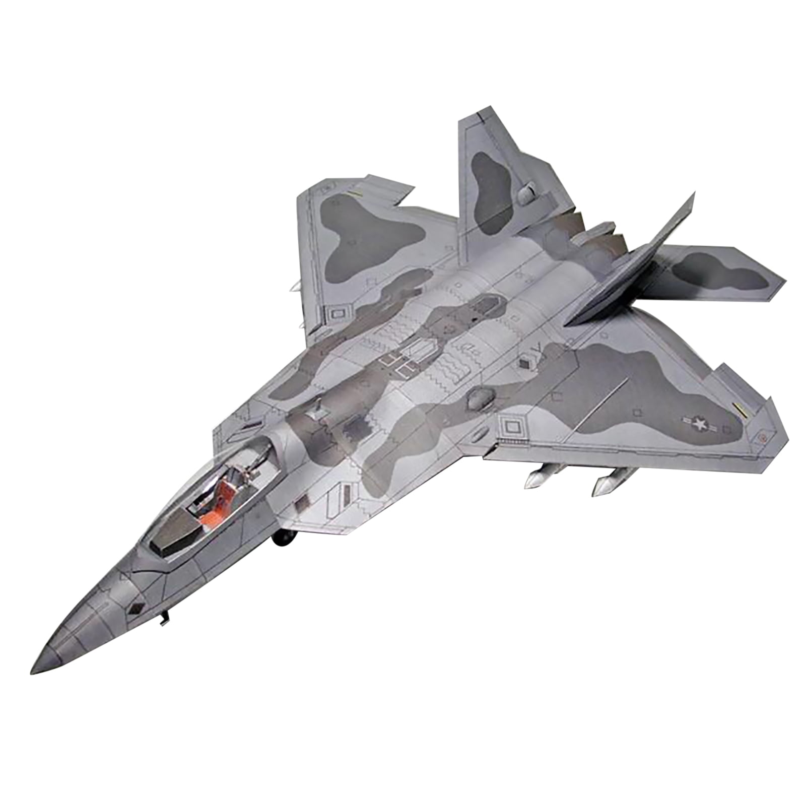Unassembled F22 Fighter Paper Model Kit for Aviation Collectors and ...