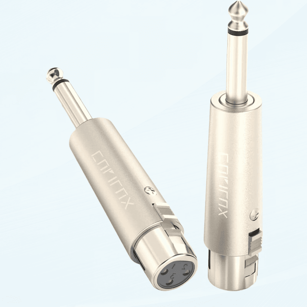 Unbalance XLR Female to 1/4\u201d TS Male Converter, XLR to 6.35mm(Quarter Inch) TS Mono Adapter ...