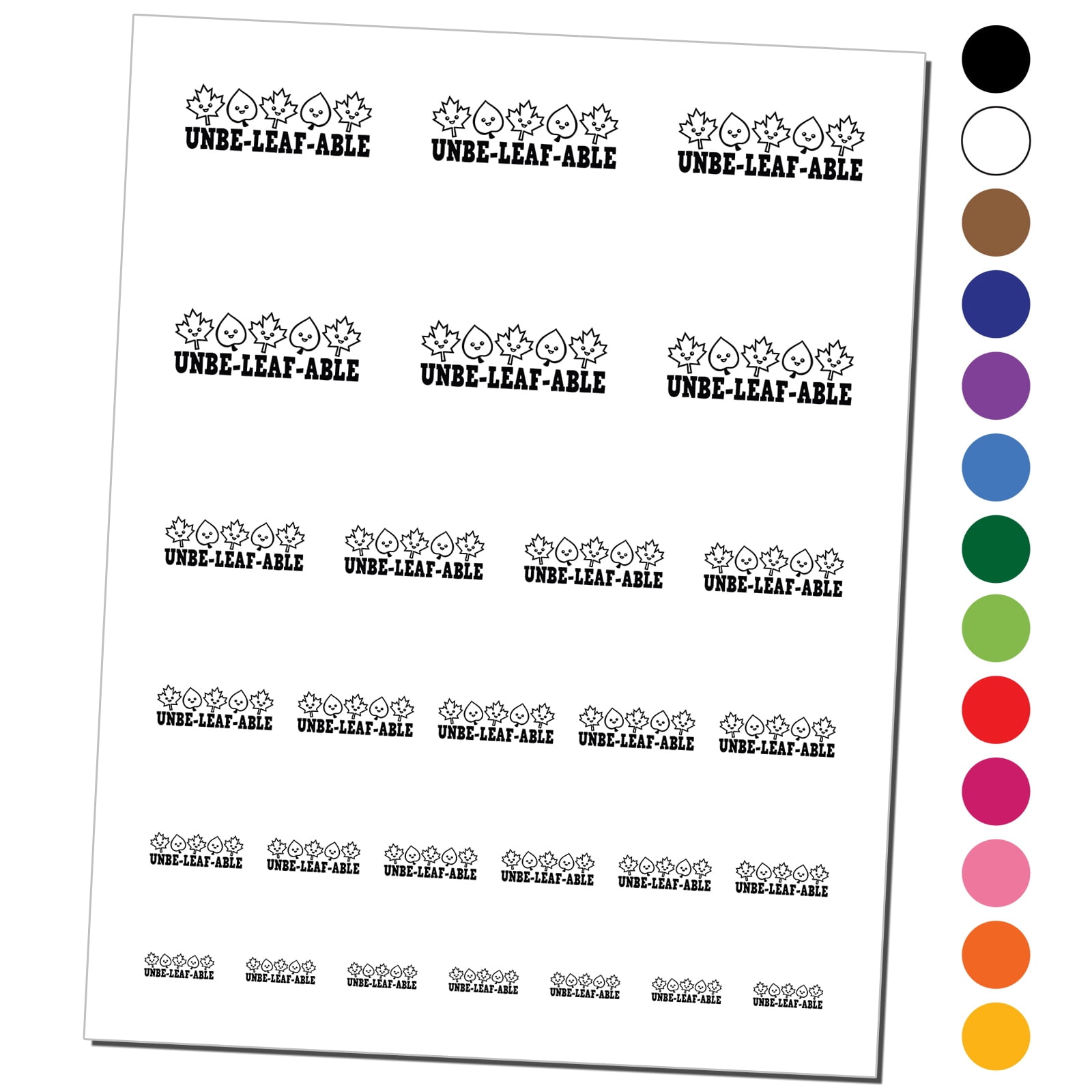 Unbe-leaf-able Unbelievable Work Teacher Student School Water Resistant ...