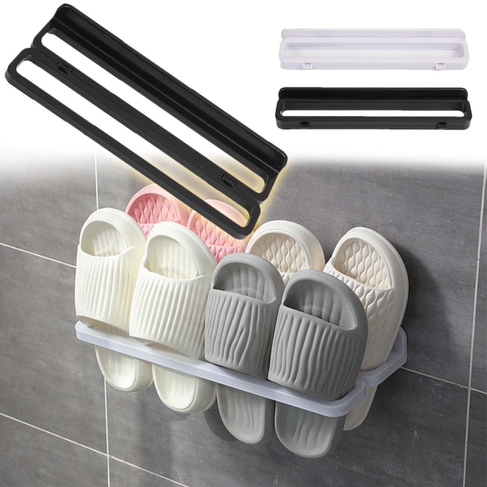 Unbeatable Value, Foldable Slipper Rack, Non-Perforated Storage, Wall ...