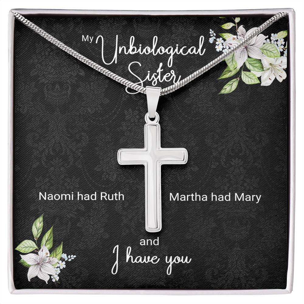 Unbiological Sister Cross Necklace Naomi Had Ruth - Artisan Cross ...