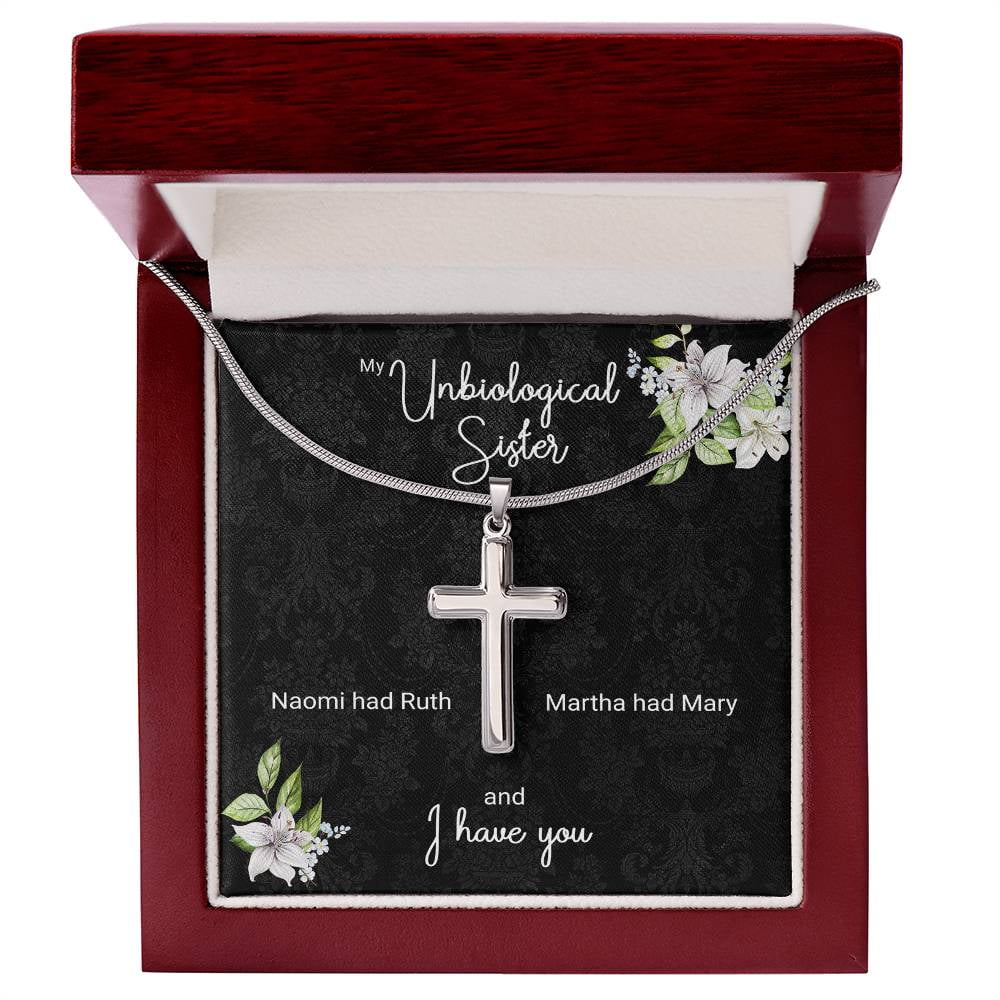 Unbiological Sister Cross Necklace Naomi Had Ruth - Artisan Cross ...