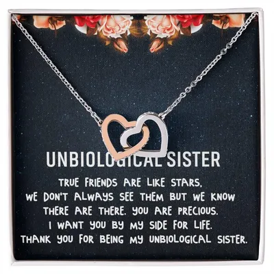 Unbiological Sister Necklace Soul Sister Best Friend Step Sister, A ...