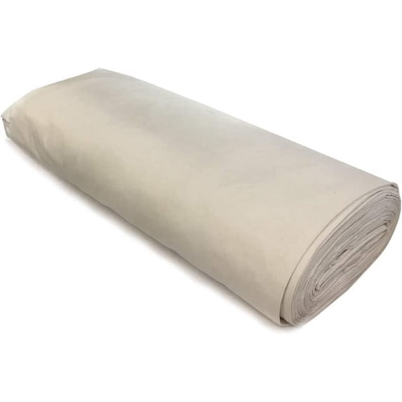 "100% Natural Unbleached Cotton Muslin Fabric, 4.0 oz per Sq Yard, 63 ...