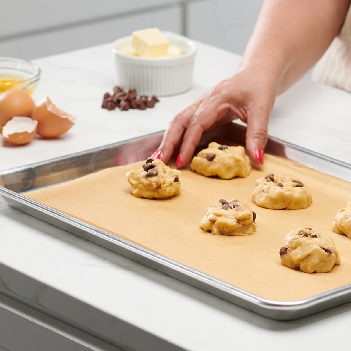 Unbleached Kraft Parchment Paper Roll 15” x 200 ft, 250 Sq.Ft Non-Stick ...