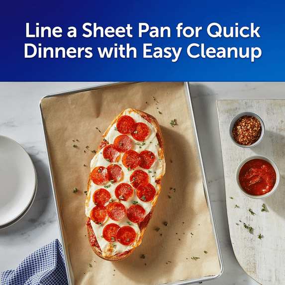 Unbleached Parchment Paper Roll, Non Stick Parchment Paper for Cooking ...