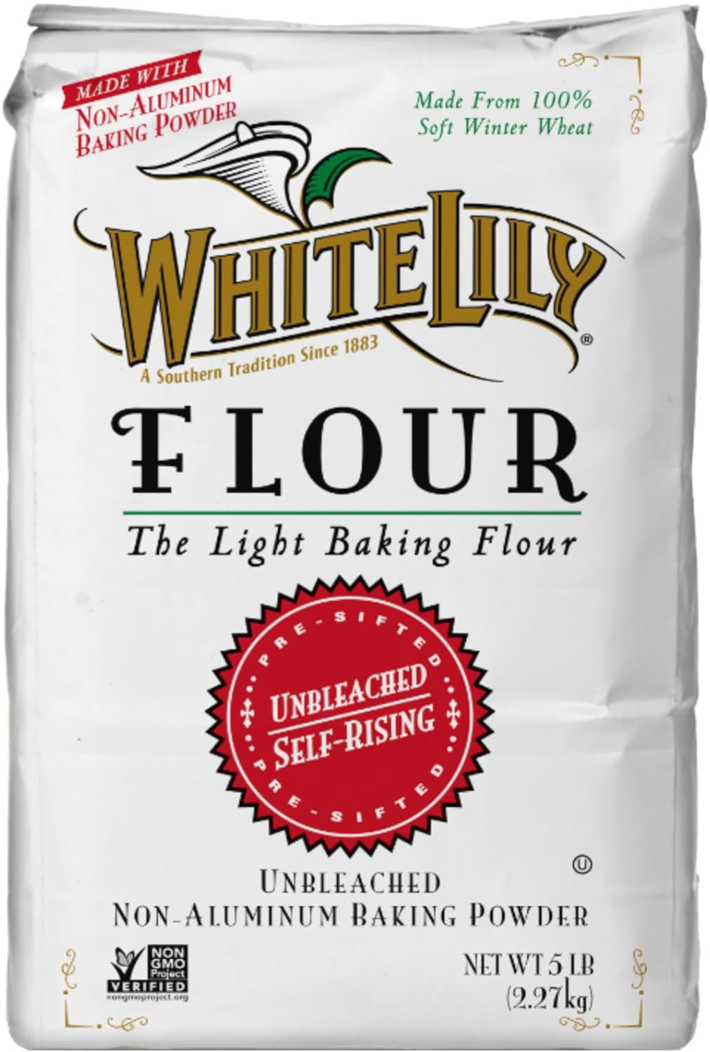 Unbleached Self-Rising Flour, 5-lb bags (2-Pack) - Walmart.com