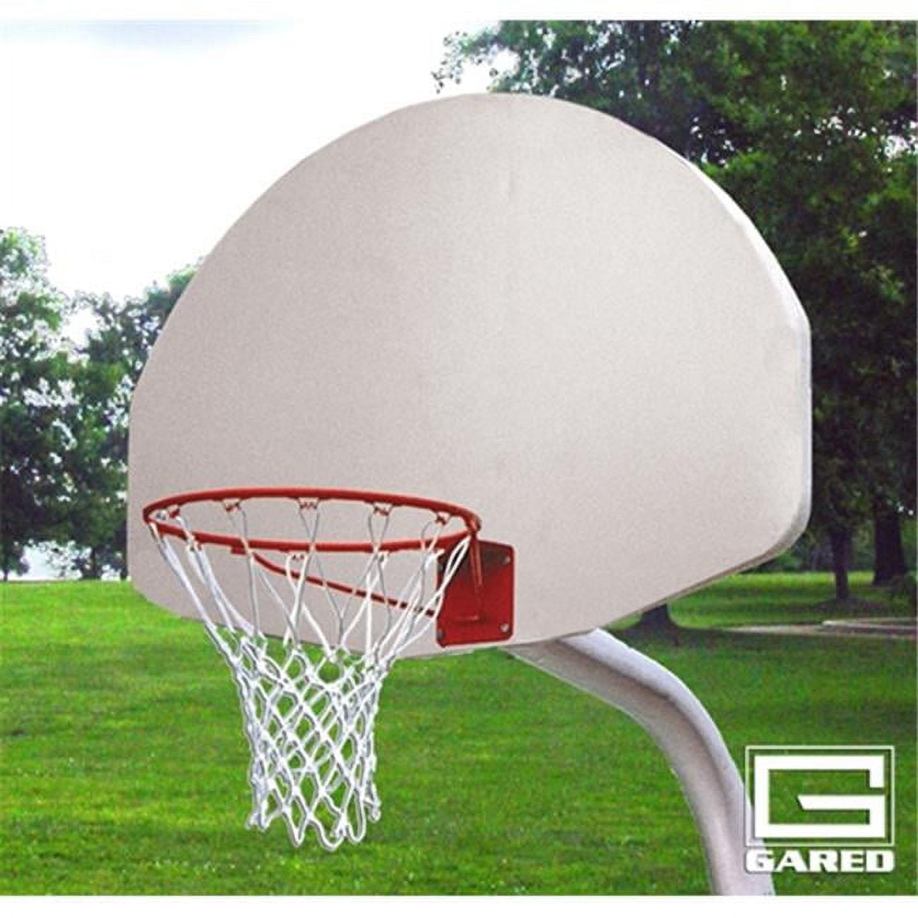 Unbraced Basketball Post Package w Fan-Shape Backboard - Walmart.com