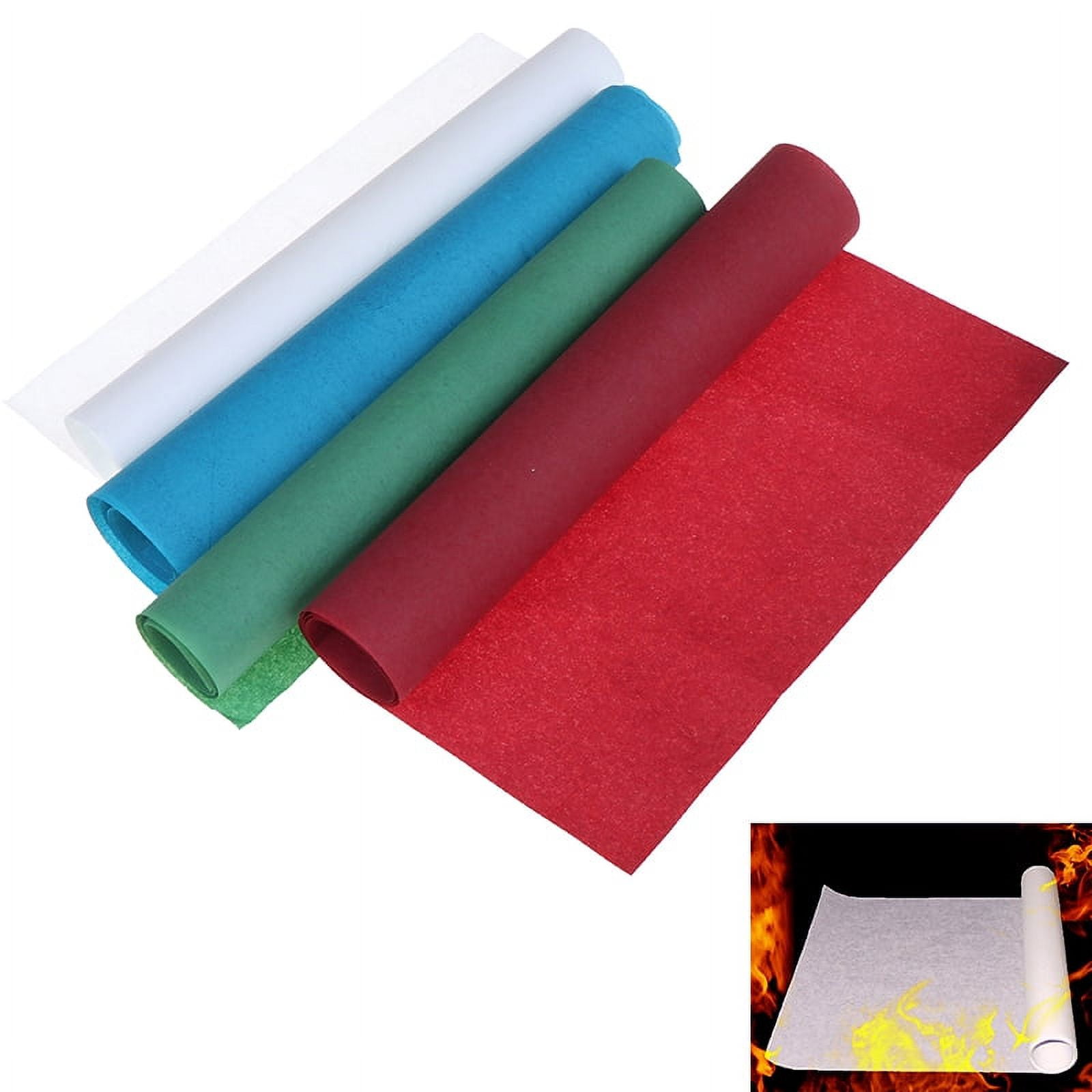 4-Color Magic Flash Flame Paper - Red, Blue, Green, White Magic Props ...