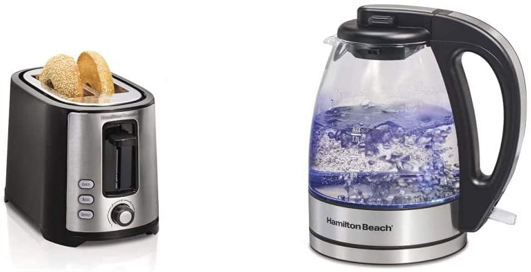 Unbranded 2 Slice Extra Wide Slot Toaster with Bagel & Defrost Settings, Shade Selector, Toast ...